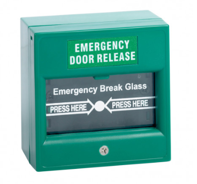 STP-KGG200SG - Green double pole break glass – Security Trade Products