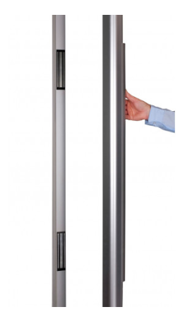 STP-PH800 - 2.5 metre vertical pull handle with 2 slim maglocks ...