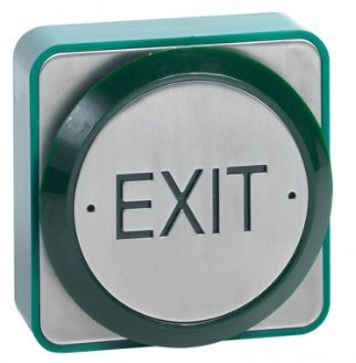 STP-SPB008(S) - Surface 85mm round green exit button – Security Trade ...